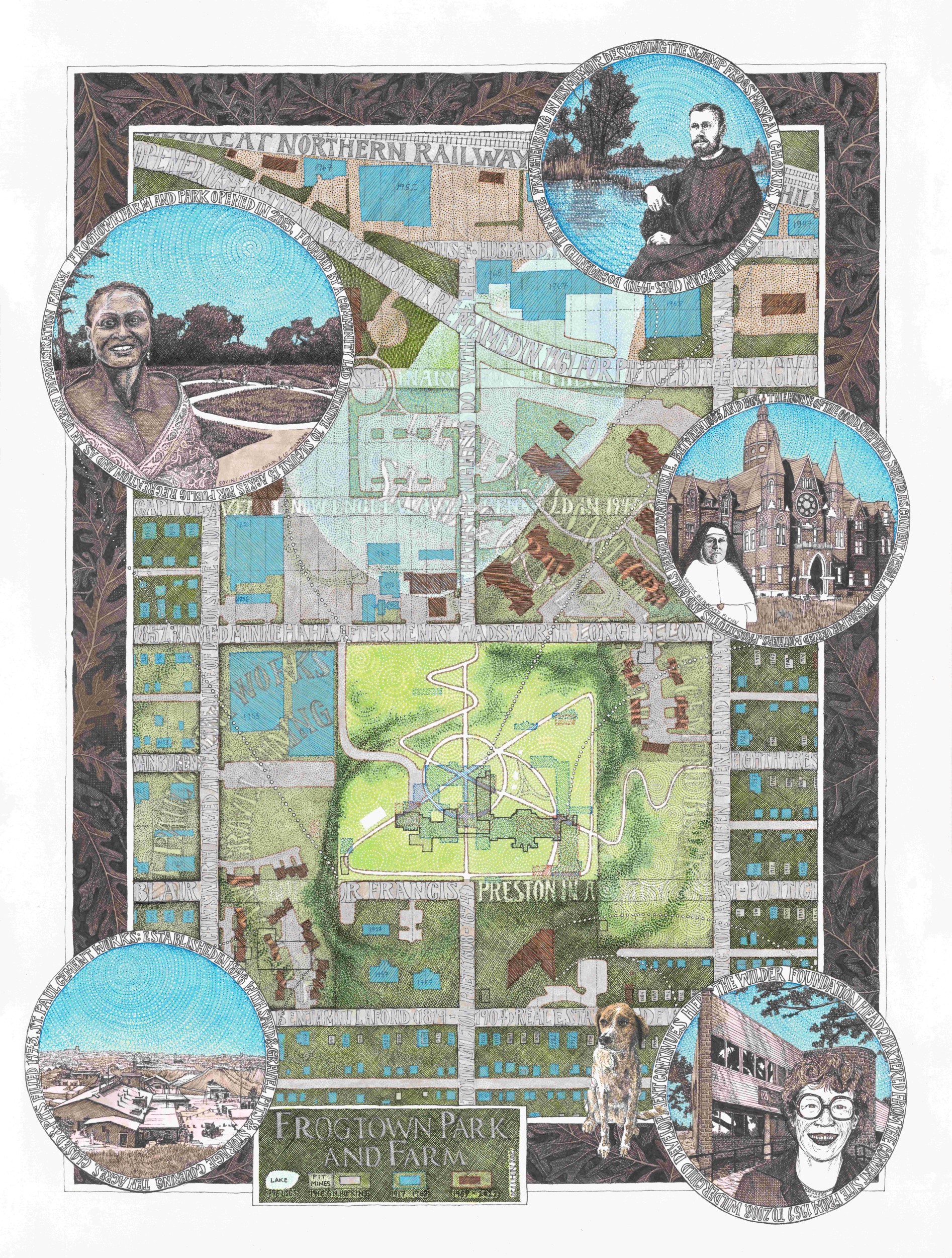 Frogtown Park and Farm – KIIHN ART MAPS